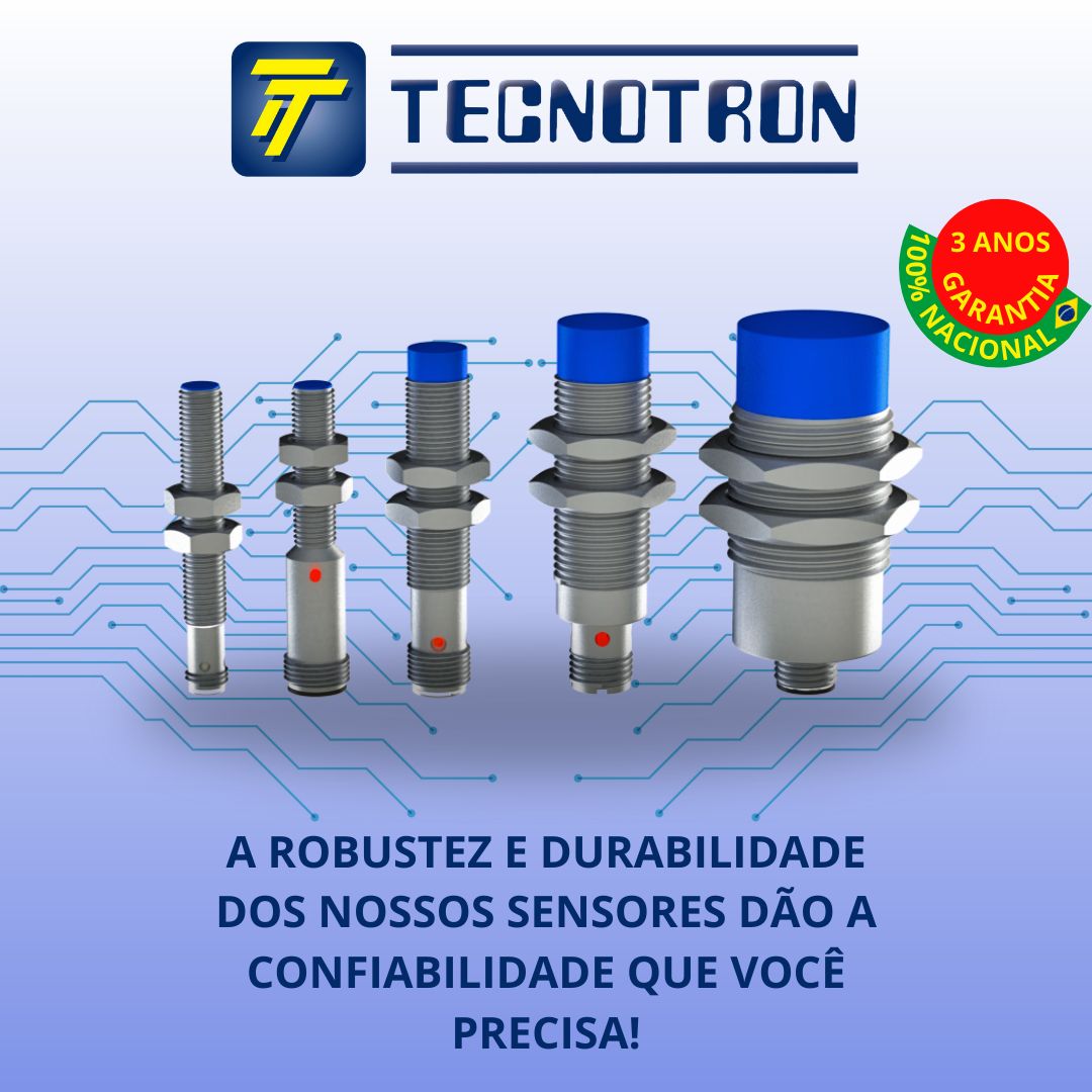 Sensor indutivo 4 fios - Tecnotron
